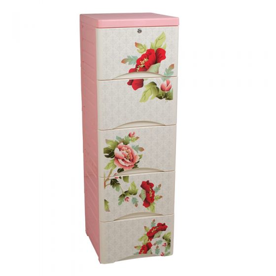 Elegant Woody Wardrobe (Double 5 Drawer) – Bengal